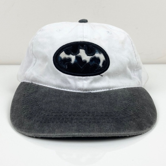 DC Comics | Accessories | Vintage 20 Six Flags Batman Strapback Hat Dc ...